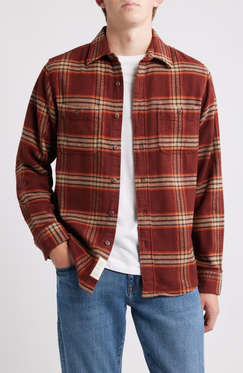 SCHOTT plaid flannel button-up work shirt